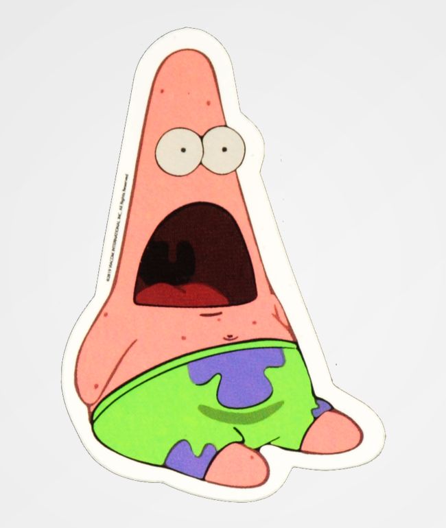 PSD x SpongeBob Patrick Shock Sticker