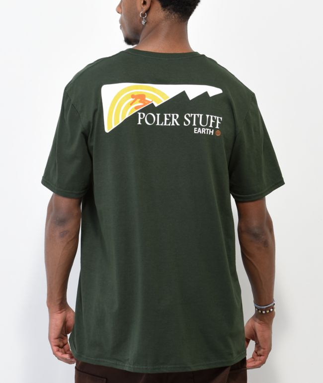 Poler Downhill Green T-Shirt