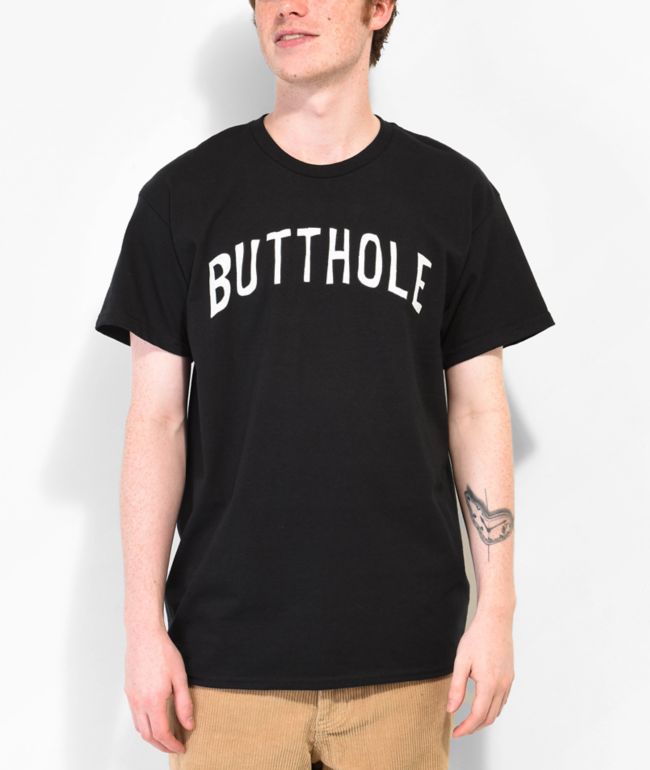 Porous Walker Butthole University Black T-Shirt