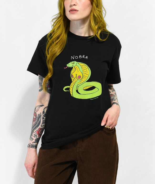 Porous Walker x Keep A Breast Nobra Black T-Shirt
