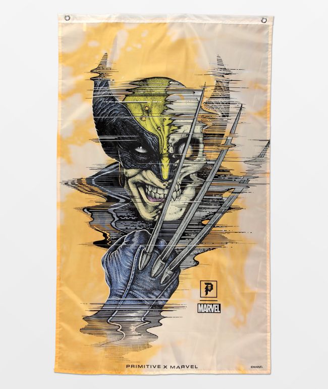 Primitive x Marvel by Paul Jackson Wolverine Gold Foil Sticker | Zumiez.ca