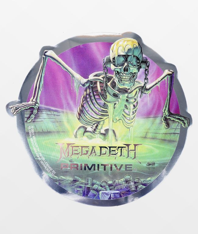 Primitive x Megadeth Worldwide Sticker