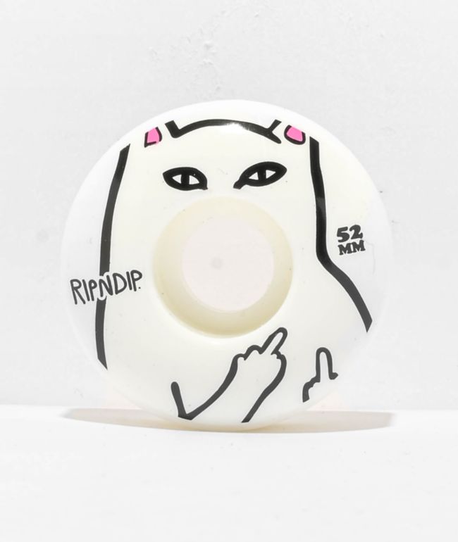 RIPNDIP Lord Nermal 50mm White Skateboard Wheels