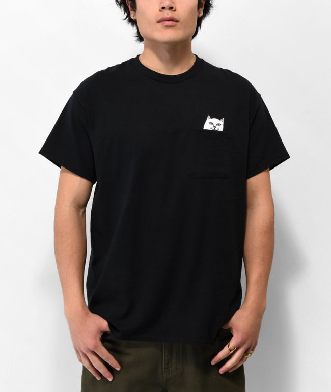 RIPNDIP No Worries Nerm Black Pocket T-Shirt