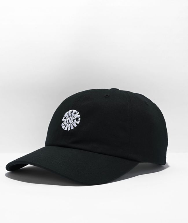 Krooked Eyes Black Strapback Hat