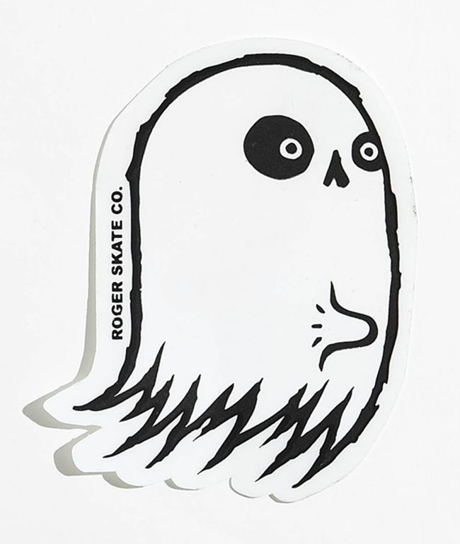 Roger Skate Ghost Glowner Sticker