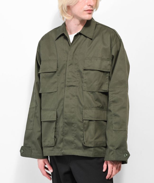 Rothco Heavy Weight Green Button Up Shirt