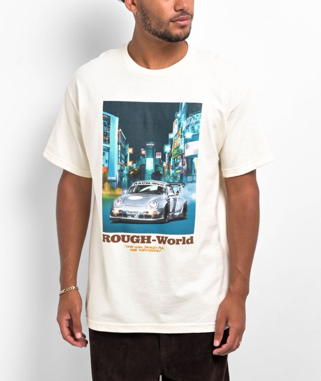 Rough World City Lights Natural T-Shirt