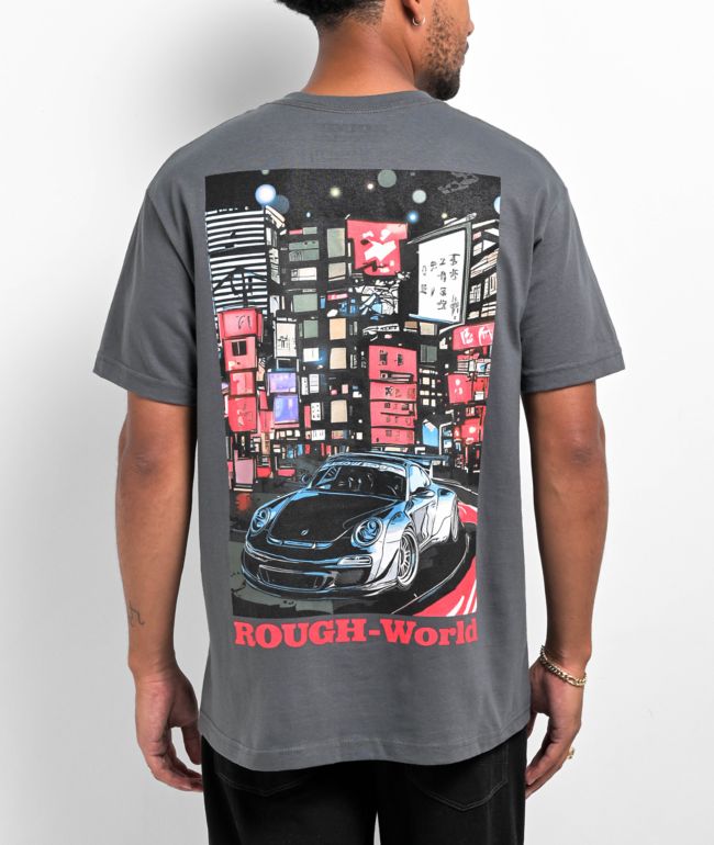 Rough World Tokyo Nights Grey T-Shirt