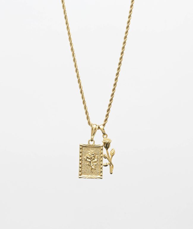 Saint Midas Crucifix 20" Silver Chain Necklace