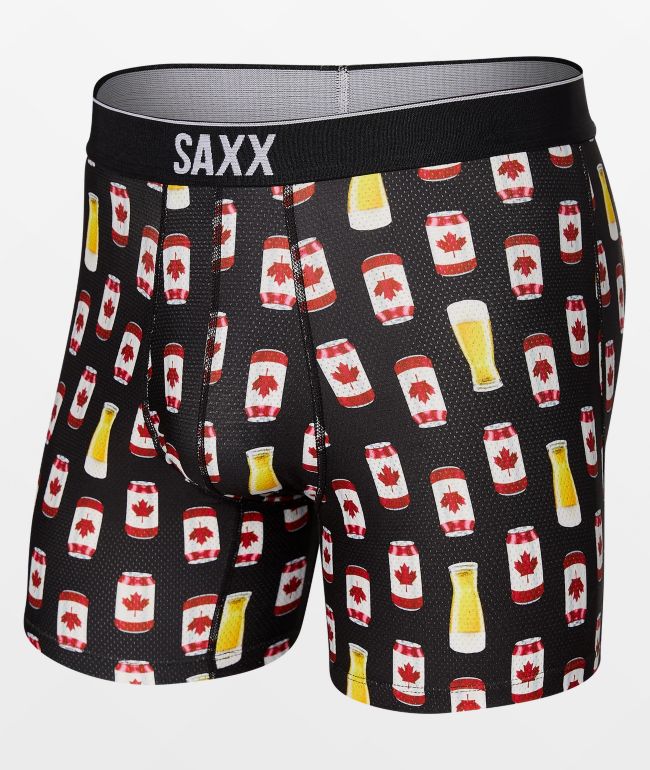 Saxx Canadian Lager Black Boxer Briefs