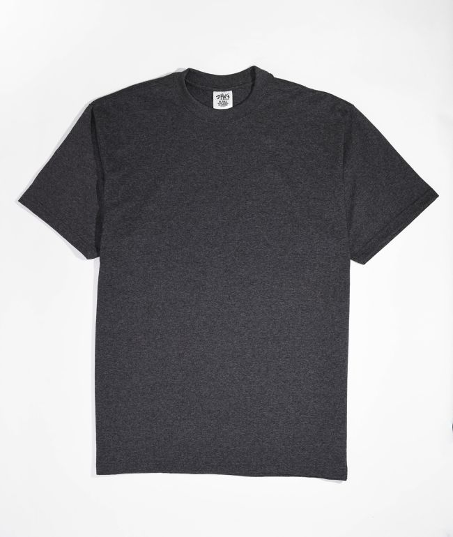 Shaka Wear Max Heavyweight Tall Charcoal Grey T-Shirt