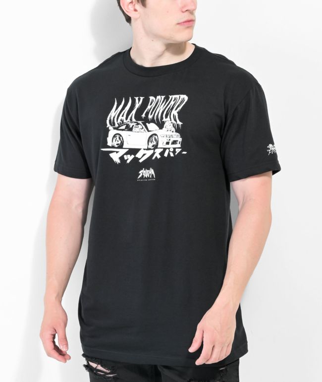 Shinya Max Power Car Black T-Shirt