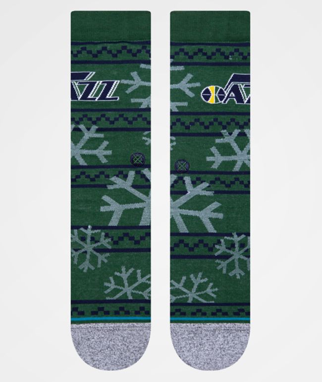 Stance x Utah Jazz Frosted 2 Green Crew Socks
