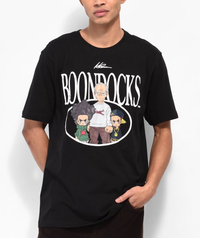 The Boondocks Riley Basketball Cover Black T-Shirt