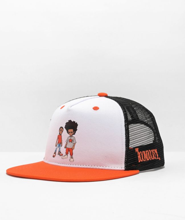 The Boondocks Riley x Huey Black & Orange Trucker Hat