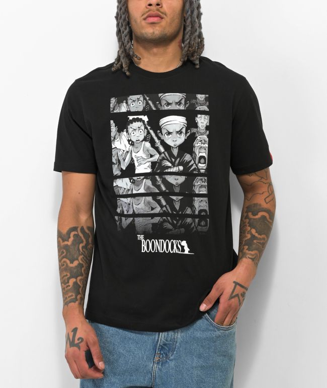 The Boondocks Wanted Riley Black T-Shirt