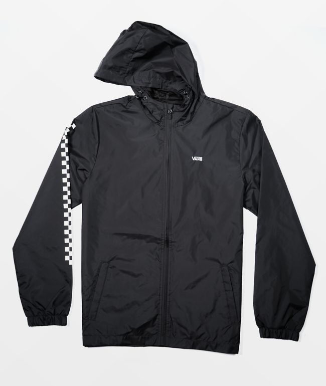 Vans Riley Black Hooded Coaches Jacket