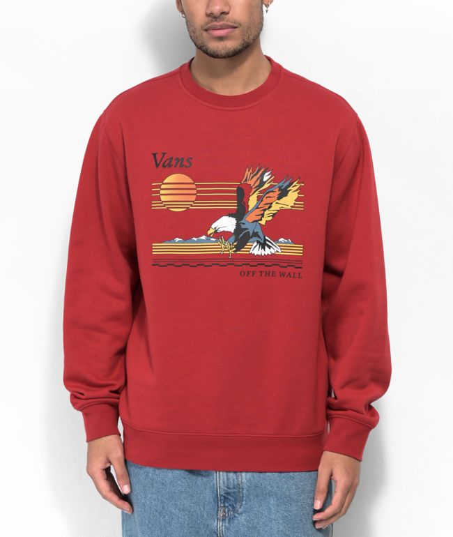 Vans Sunset Red Crewneck Sweatshirt