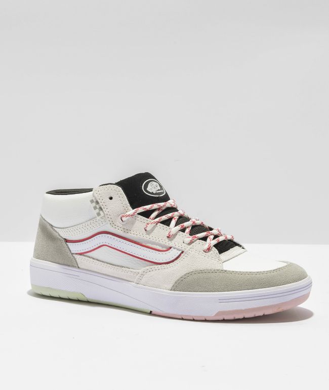 Vans Zahba Mid Grey & Multi Skate Shoes