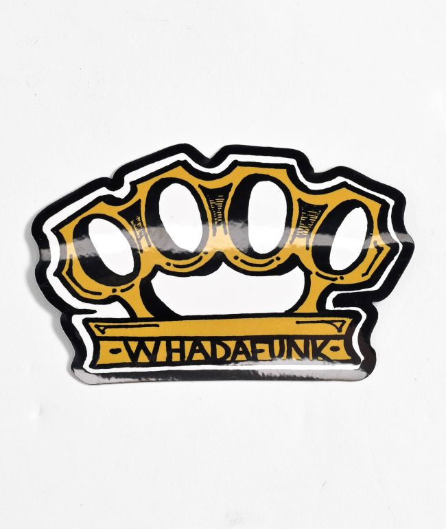 Whadafunk Knuckles Sticker