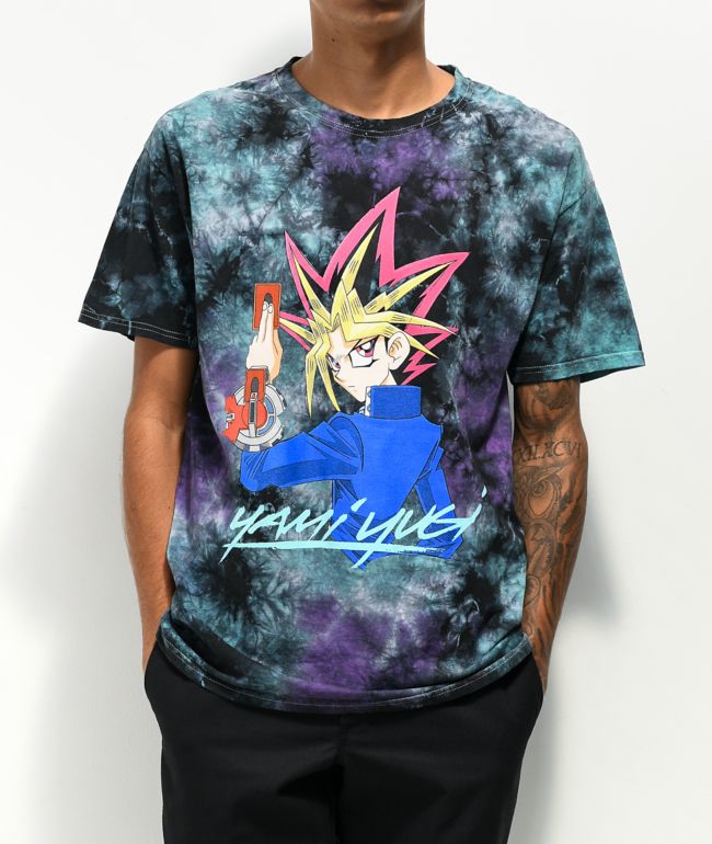 Yu-Gi-Oh! Yugi Mutou Black Tie Dye T-Shirt
