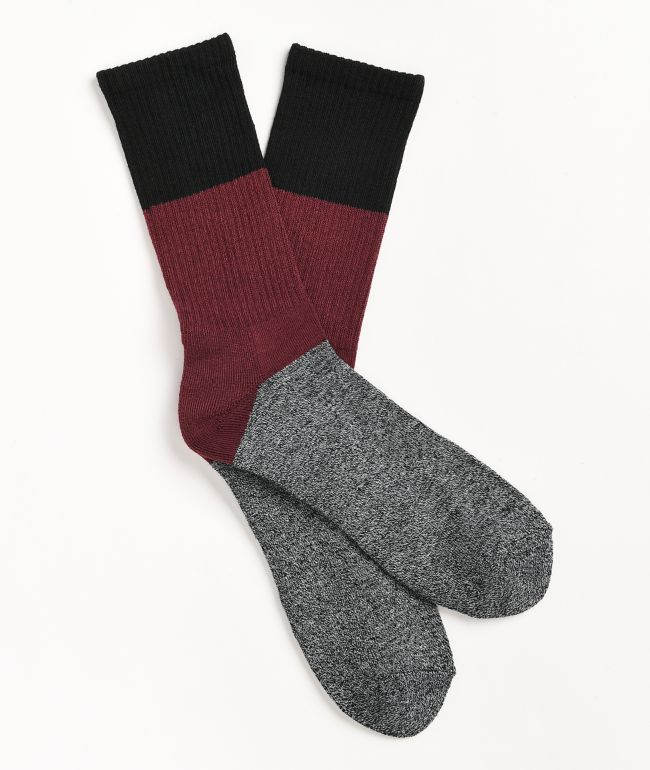 Zine Pair Black & White Crew Socks