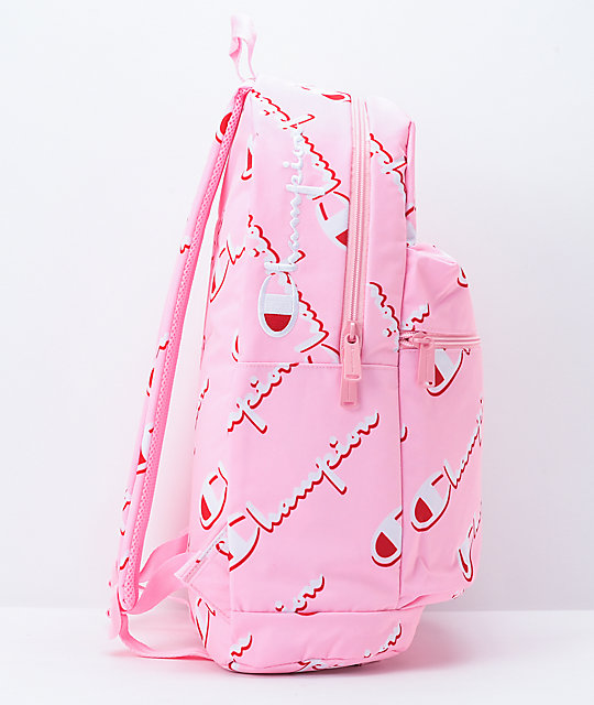 Champion Supercize Allover Repeat Pink Backpack | Zumiez