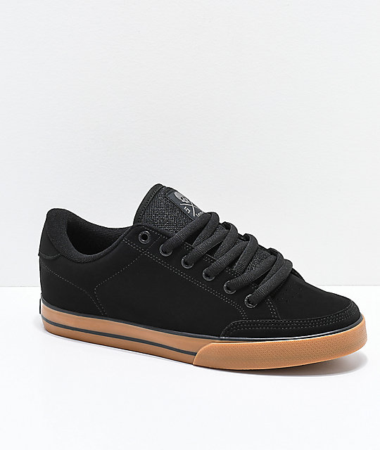 Circa Lopez 50 Black & Gum Skate Shoes | Zumiez