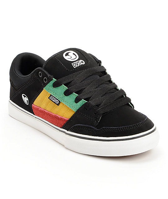 DVS Ignition CT Black Rasta Skate Shoes | Zumiez
