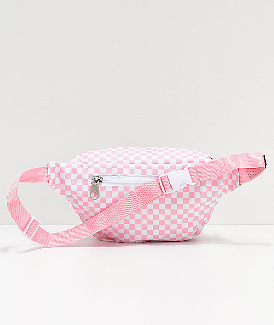 Black And White Pink Fanny Pack | semashow.com