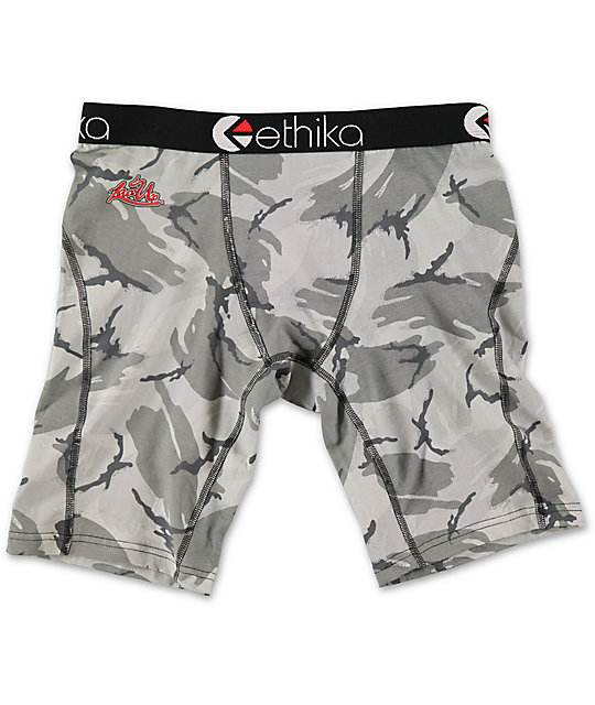 Ethika Machine Gun Kelly Grey Camo Boxer Briefs