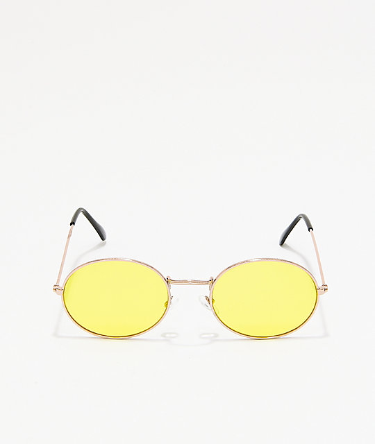 Kid Yellow Round Sunglasses | Zumiez