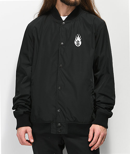 Lurking Class by Sketchy Tank Black Bomber Jacket | Zumiez.ca