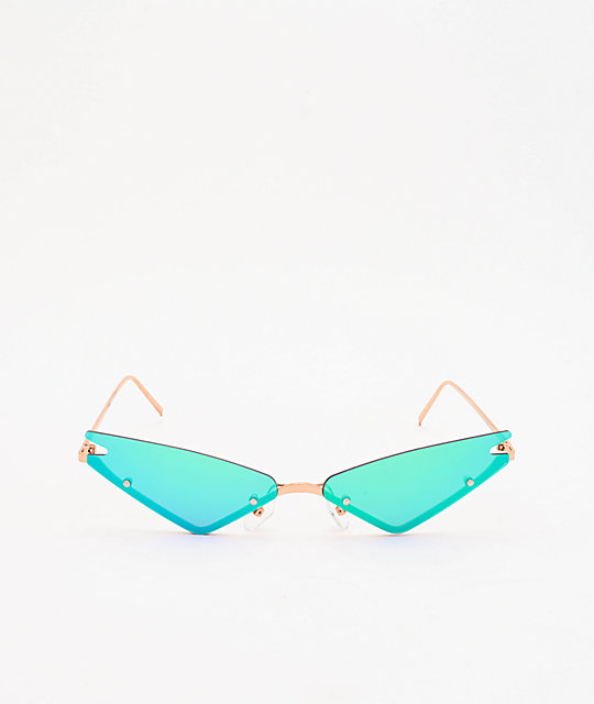 Rimless Micro Cat Eye Sunglasses | Zumiez