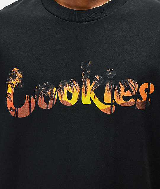 Scarface x Cookies Tropic Sunset Black T-Shirt | Zumiez
