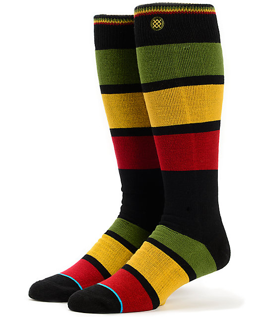 Stance Redemption Rasta Stripes Snow Sock