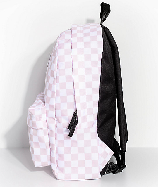 Pink Checkered Vans Backpack | IUCN Water