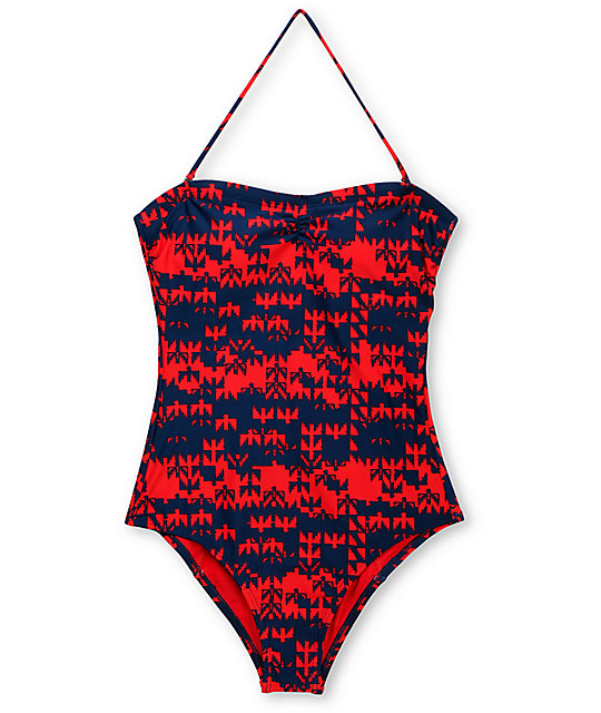 Volcom Flip the Bird Bandeau One Piece Swimsuit | Zumiez