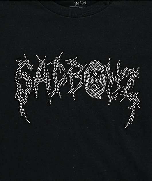 $AD BOYZ by Junior H Kids Logo Rhinestone Black T-Shirt | Zumiez
