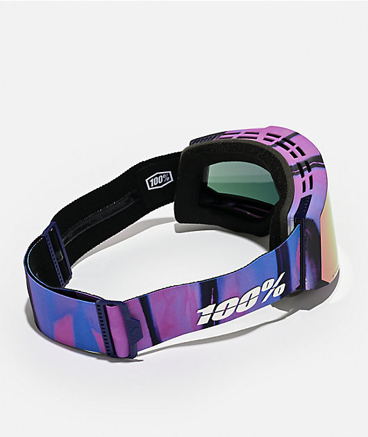 100% Snowcraft S Zoi Ink & HiPER Mirror Purple Snowboard Goggles | Zumiez