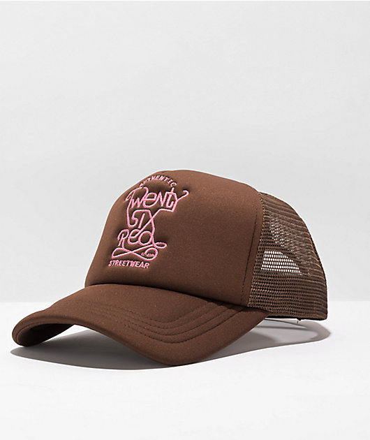 26 Red Est. 1990 Brown Trucker Hat | Zumiez