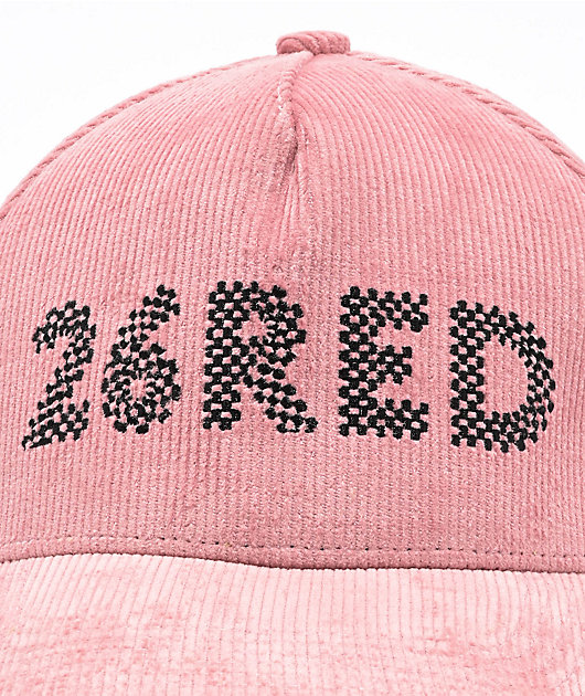 26 Red Lighter Corduroy Dusty Pink Snapback Hat | Zumiez