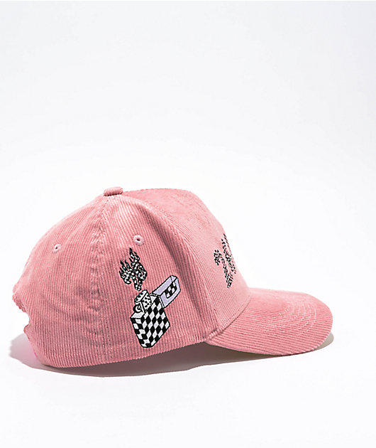 26 Red Lighter Corduroy Dusty Pink Snapback Hat | Zumiez