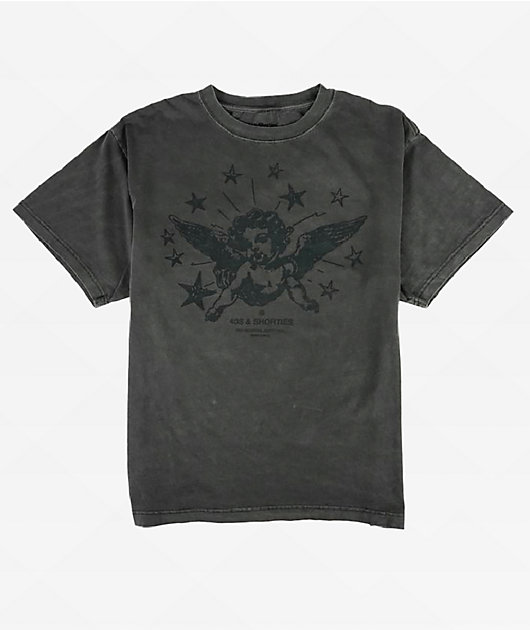40s & Shorties Cherub Rock Grey Wash T-Shirt | Zumiez