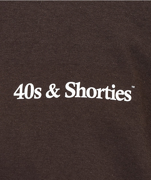 40s & Shorties Text Logo Brown Long Sleeve T-Shirt | Zumiez