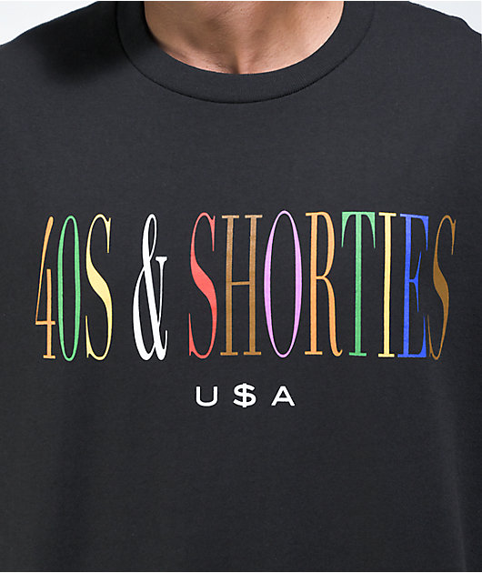 40s & Shorties Unity Logo Black T-Shirt | Zumiez