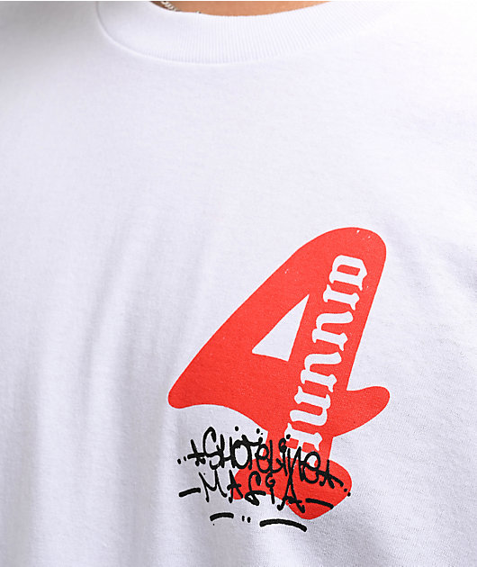 4Hunnid x Shoreline Four White T-Shirt | Zumiez