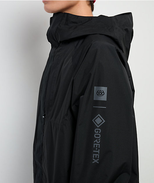 686 GORE-TEX Core Black Shell Snowboard Jacket | Zumiez