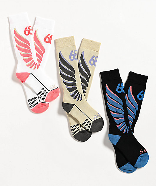 686 Liberta 3 Pack Snow Socks | Zumiez